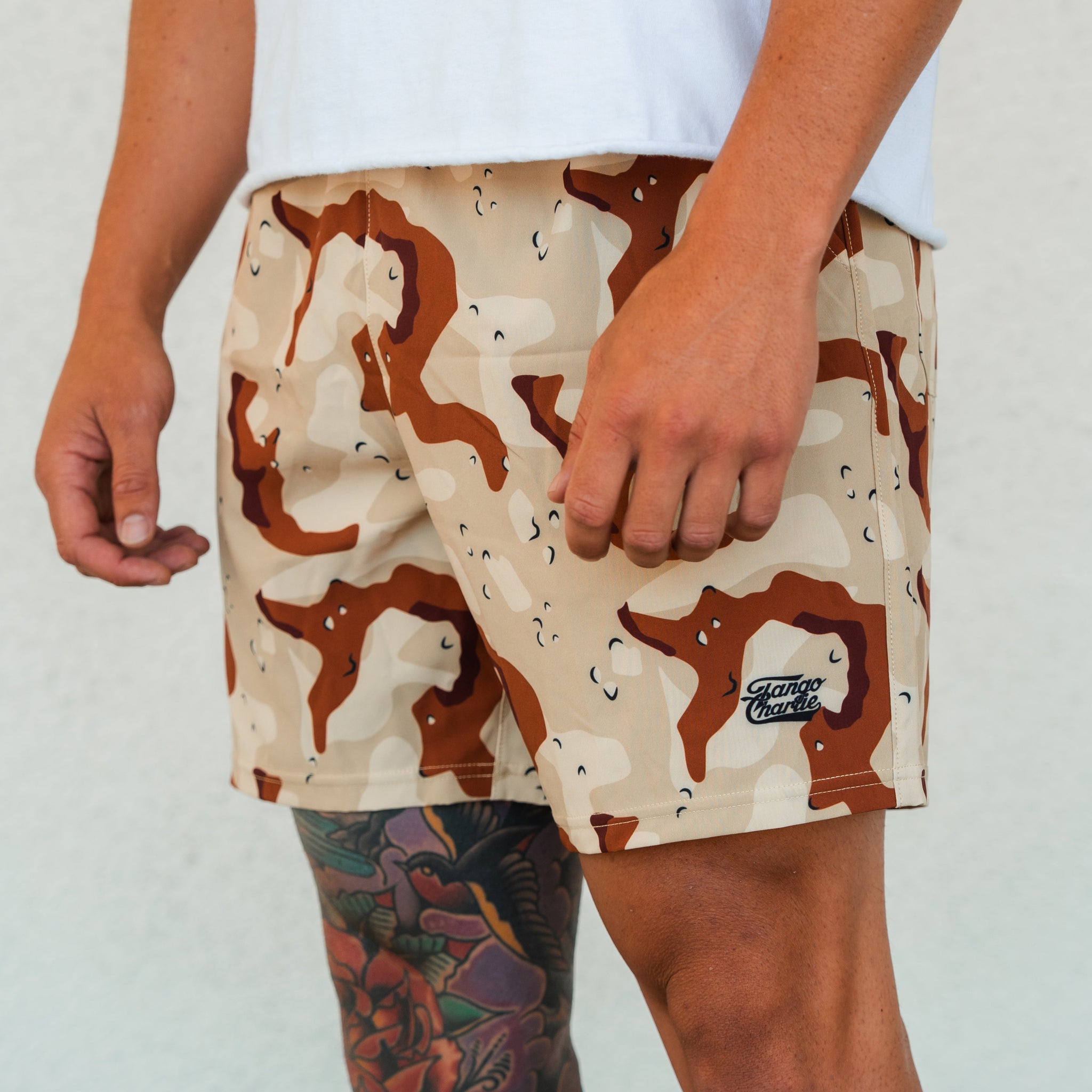 Men's Performance Training Shorts | 5.5"- Choco Chip Camo